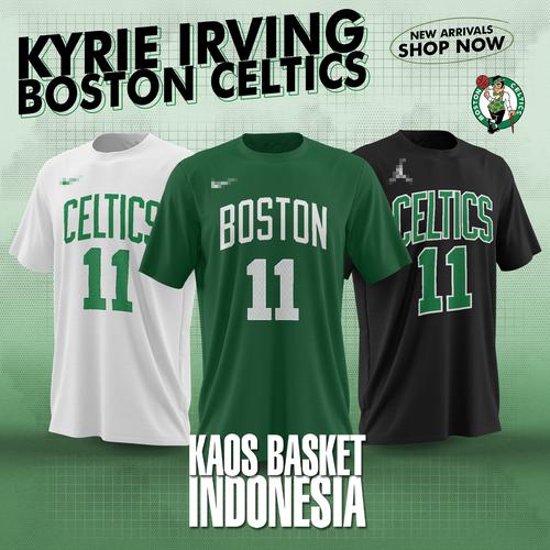 Jual Baju Basket NBA Tshirt Olahraga Kaos Boston Celtics Kyrie Irving ...