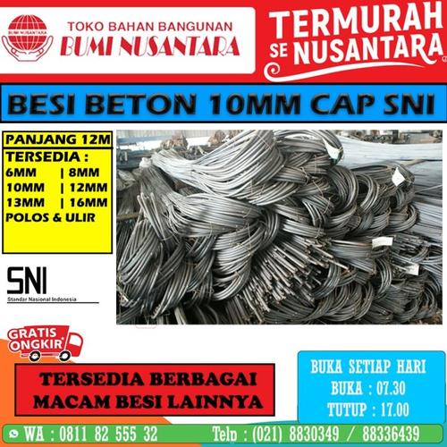 Jual Besi 10 Full Cap Sni Standar 12 Meter Beton Lonjor as baja cor ...