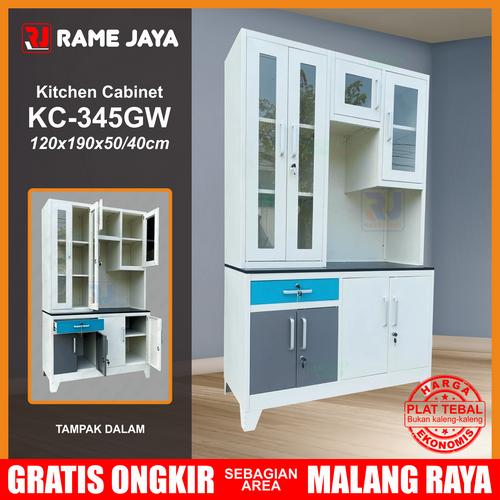 Jual Lemari dapur besi | Metal kitchen cabinet KC-345GW - Kota Malang ...