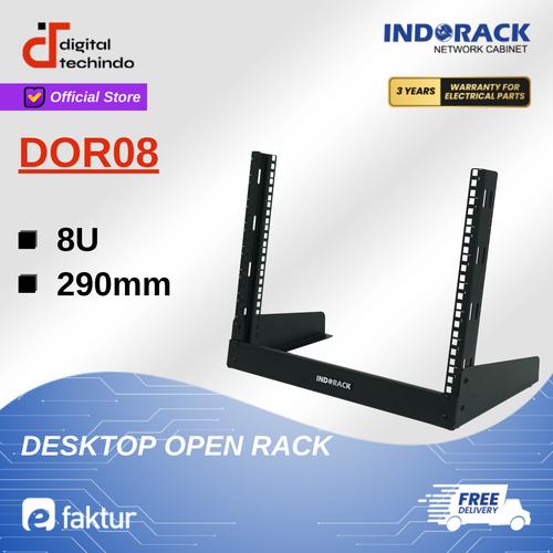 Jual DOR08 Desktop Open Rack 8U INDORACK Depth 290mm Rak Modem Receiver ...