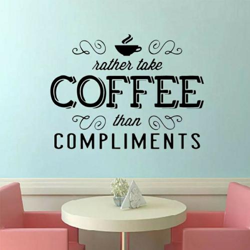 Jual Stiker Dinding Kopi Kafe Coffee Wallpaper Custom Wall Cutting ...
