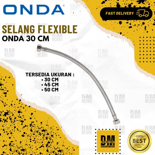 Jual Selang Flexible Anyam Toilet Kloset ONDA 1/2" Inch x 30 45 50 CM ...