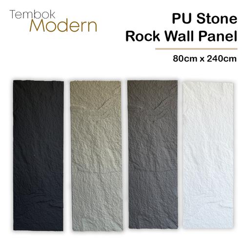 Promo PU Stone Rock Panel Dinding Aesthetic Motif Batu 240 CM x 80 CM x ...