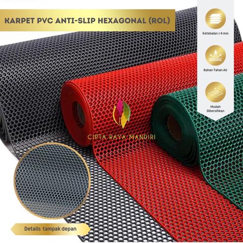 Jual Karpet PVC Anti Slip Hexagonal ROL Keset PVC H Type - Jakarta ...