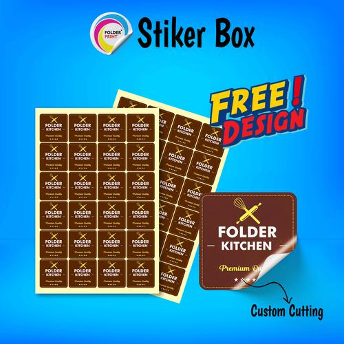 Jual Stiker Label Makanan Kemasan Box Cutting Custom Desain - HVS ...