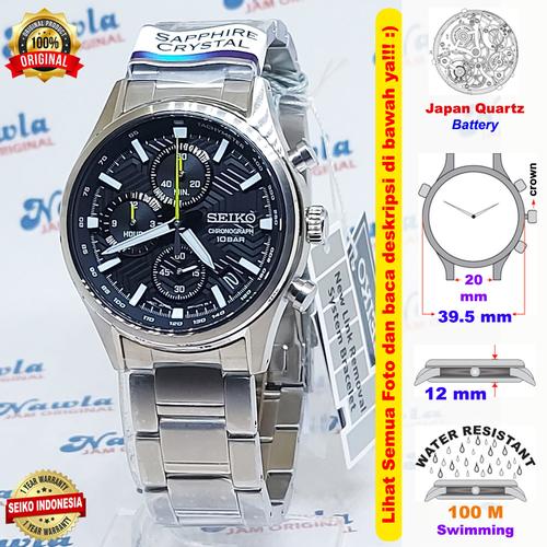 Jual Seiko SSB419P1 Chronograph Sapphire Black - Jam Tangan Pria SSB419 ...