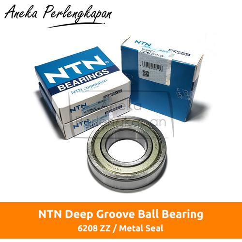 Jual Deep Groove Ball Bearing 6208ZZ Metal Seal - As 40mm NTN Japan ...
