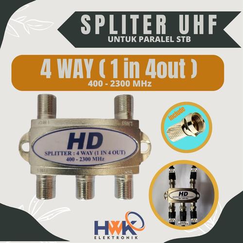 Jual SPLITER HD UHF SPLITER PARALEL STB UNTUK PEMBAGI SINYAL ANTENA ...