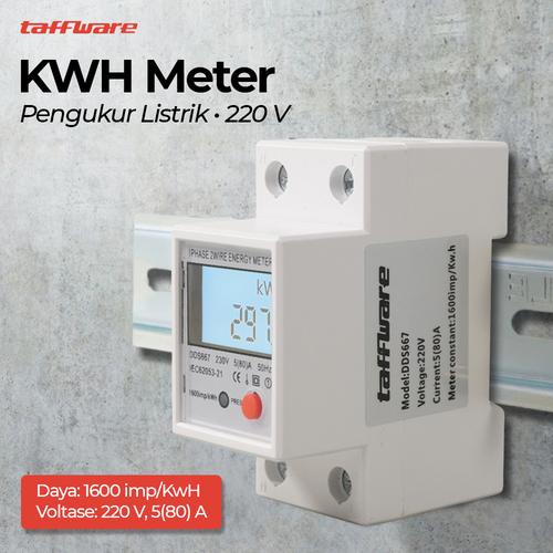 Jual MCB KWH Meter Digital 1Phase Alat Pengukur listrik Voltmeter ...