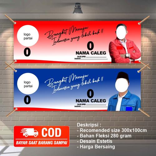 Jual Spanduk Banner Caleg partai ukuran 3x1m - Kab. Bandung - PRINTERUS ...