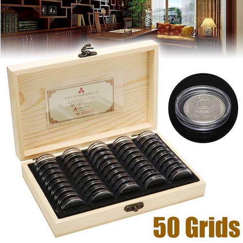 Jual Coin Holder Box Display/Kotak Kayu Pelindung Koin Dirham ...