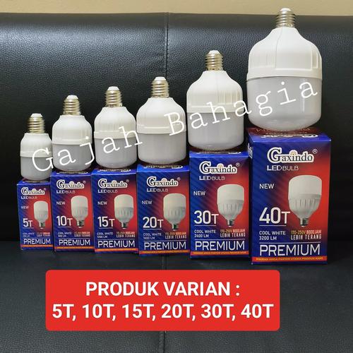 Jual Gaxindo Lampu bohlam LED 5W 10W 15W 20W 30W 40W Putih - Jakarta Barat - Gajah Bahagia ...