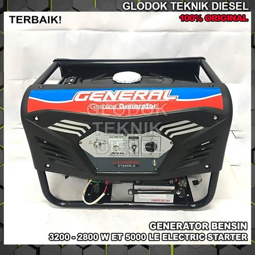 Jual General Genset Generator Bensin 3200 2800 W Electric Start ET 5000 ...