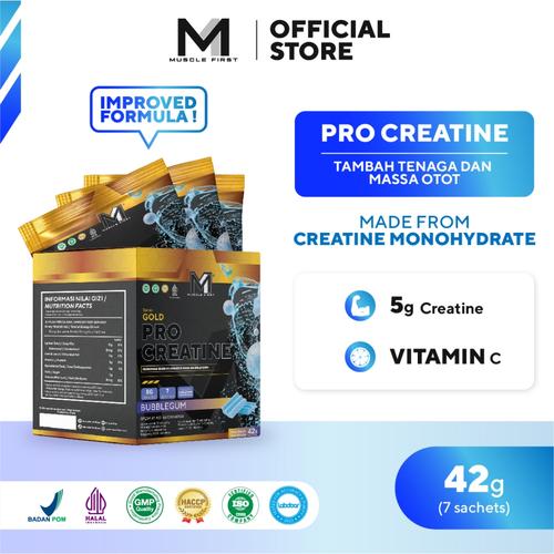 Jual NEW M1 MUSCLE FIRST PRO GOLD CREATINE MONOHYDRATE BOX 14 SERVINGS ...