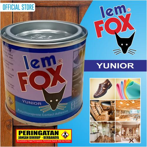 Promo Lem Fox Lem Karet Lem Kayu Lem HPL Biru Yunior Kaleng 70 gram ...