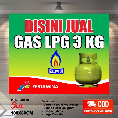 Jual Spanduk Banner Sedia LPG 3 Kg 100x80cm - Kab. Bandung - PRINTERUS ...