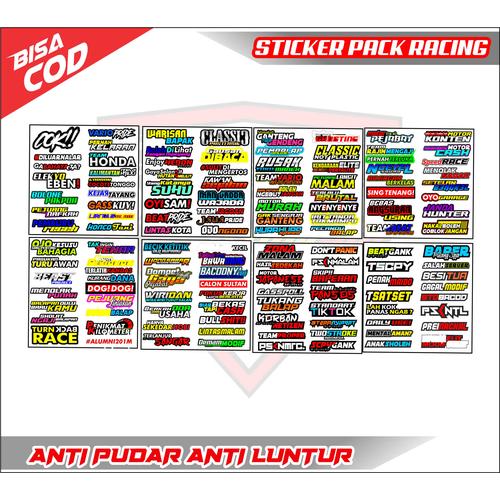 Jual STIKER PACK KATA KATA RACING LENGKAP STIKER PACK SPONSOR RACING ...