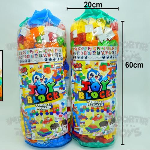 Jual Mainan Blocks 310 PCS Balok Susun Ukuran Besar Joy Blocks - Tas ...