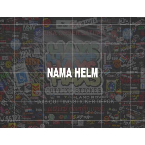Jual Cutting Sticker Nama Custom Safety Helmet Ukuran Tinggi Huruf 1 Cm ...
