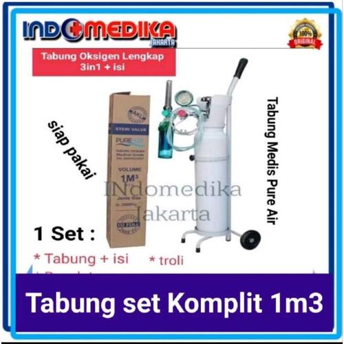 Jual XF Tabung Oxygen Lengkap 1m3 siap pakai - Tabung oksigen Set 1m3 ...