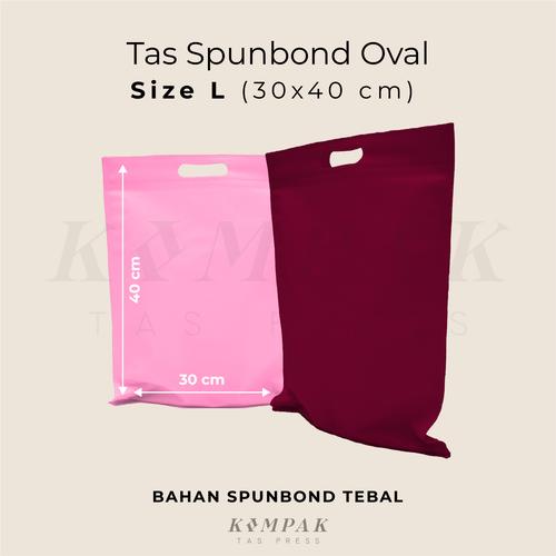 Jual Tas Spunbond Press Oval 30x40 cm Kantong Goodie Bag - Kuning ...