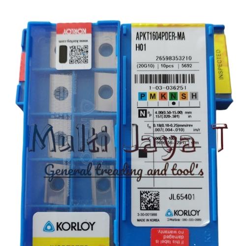 Jual APMT 1604 KORLOY PAHAT MILING ALUMUNIUM/INSERT BUBUT ALUMUNIUM ...