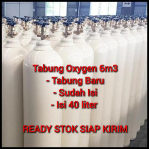 Jual tabung oksigen 6m3+isi / Tabung oksigen 6 meter kubik / Tabung ...