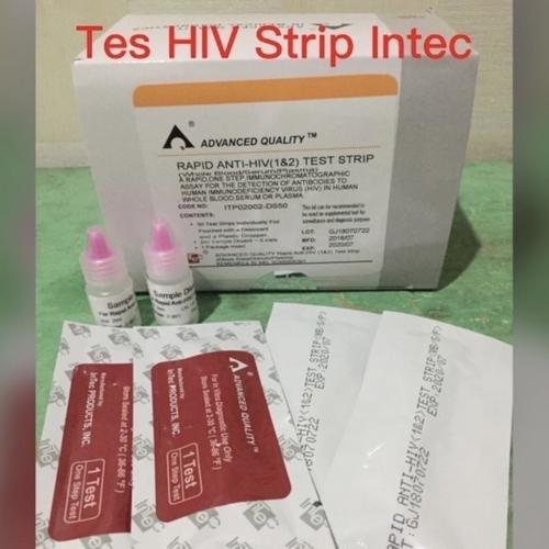 Jual Tes hiv strip isi 50 tes intec (whole blood/serum/plasma ...
