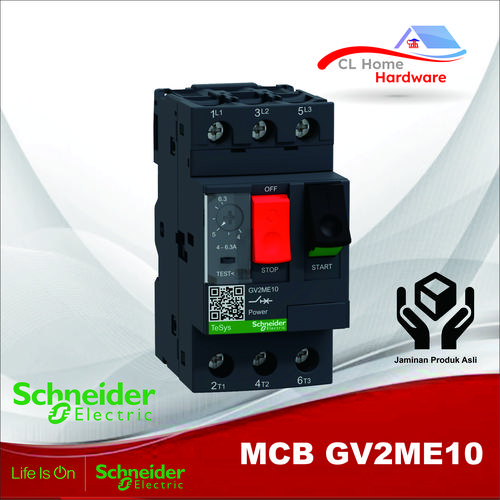 Jual MCB GV2ME10 MOTOR CIRCUIT BREAKER SCHNEIDER GV2ME THERMAL MAGNETIC ...