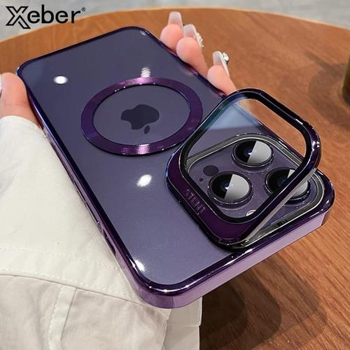 Jual Magsafe Case for iPhone 15 14 13 12 Pro Max Plus Lens Glass ...