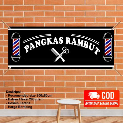 Jual Spanduk Banner Pangkas Rambut 200x80cm - Kab. Bandung - PRINTERUS ...