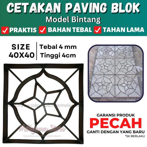 Promo Cetakan Paving Block DIY Paving Blok Cetakan Jalan - BINTANG - Kota Tangerang - Meliyana ...