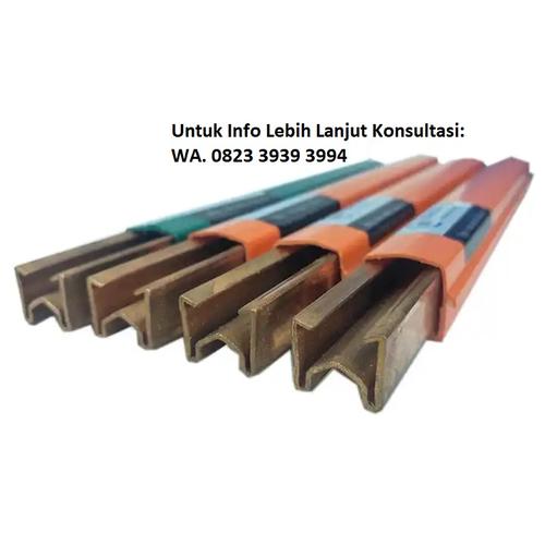 Jual Busbar CU Tembaga Crane Lift Conductor MCCB Rail Bar Penghantar ...