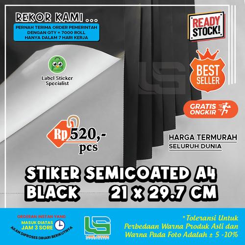 Jual STICKER LABEL A4 BLACK STIKER KERTAS A4 BLACK - Jakarta Barat ...