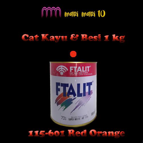 Jual Cat Minyak FTALIT 601 Red Orange 1kg Cat kayu besi solvent kilap ...