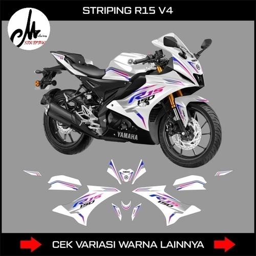 Promo STRIPING STIKER YAMAHA R15 V4 GRAFIS RAINBOW CUSTOM / R15 V4 ...
