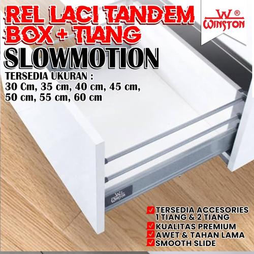 Jual Rel Laci TANDEM BOX + 2 TIANG WINSTON no blum no taco Doble Track ...