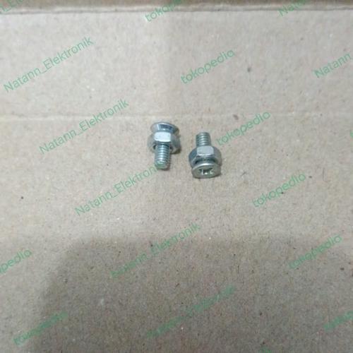 Jual 3793 mur baut mini kecil kepala rata flat head 8mm 8 mm m3 m 3 3x8 ...