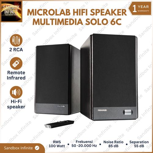 Jual Microlab Solo 6C Speaker Stereo Hifi 2.0 100 Watt Wood Color ...