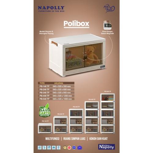 Jual CONTAINER BOX LIPAT LEMARI SUSUN PLASTIK SERBAGUNA POLIBOX NAPOLLY ...