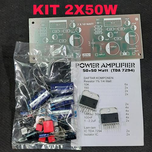 Jual Kit Power Amplifier Stereo 2x50W pakai ic TDA7294 2bh - Kota Bandung - Power Jaya Plaza ...