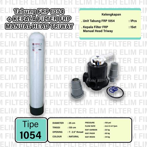 Jual Tabung Filter Air FRP 1054 - Kota Surabaya - ELIM FILTER | Tokopedia