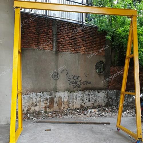 Jual Gantry crane manual cap 3 ton tinggi 3 meter lebar 2,5 meter ...