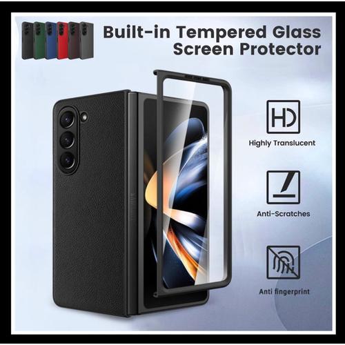 Jual Samsung Galaxy Z Fold 5 Fold5 5G Magic Leather Glass Hard Case ...
