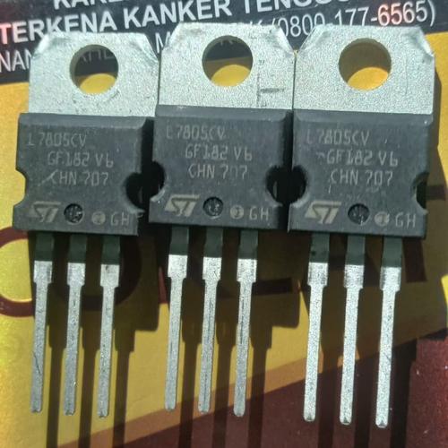 Jual IC regulator asli ST ori 7805 original L7805 chn L7805CV - Kab ...
