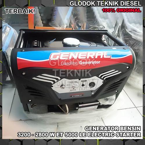 Jual General Genset Generator Bensin 3200 2800 W Electric Start ET 5000 ...