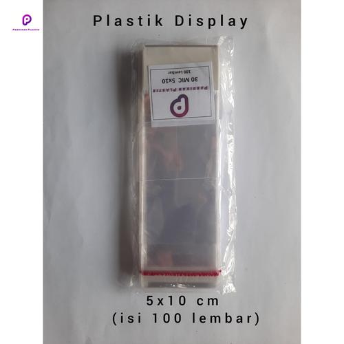 Jual Plastik Display 5x10 cm / Plastik Opp Gantung isi 100 LEMBAR - Kab ...
