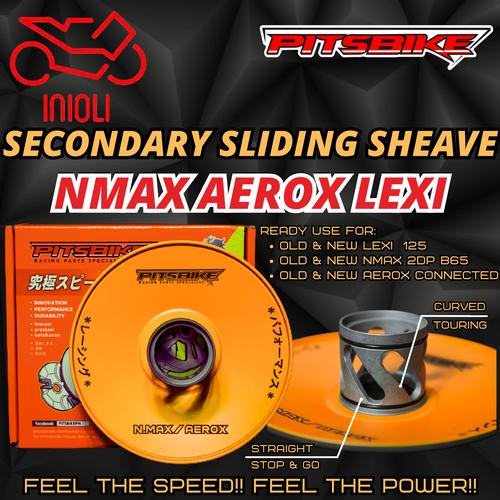 Jual SECONDARY SLIDING SHEAVE PULLEY PITSBIKE NMAX AEROX LEXI 2DP B65 ...