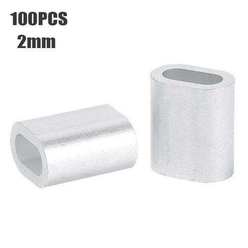 Jual Crimp Ferrule /Aluminium Ferrule 2mm 3mm Klem Kawat Seling - 1hole ...