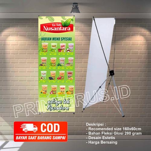Jual Banner Menu-menu teh Nusantara Plus Tiang Penyangga - Kab. Bandung ...